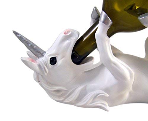 Magical Purity Unicorn Wine Bottle Holder Display Rack Stand Decorative Kitchen Statue For Wine Lovers Home