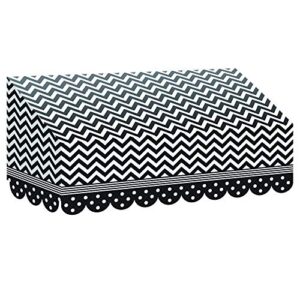 teacher created resources black and white chevrons and dots awning (77164)