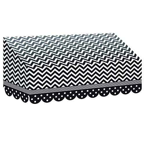 Teacher Created Resources Black and White Chevrons and Dots Awning (77164)