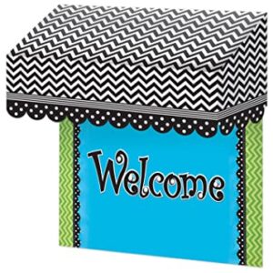 Teacher Created Resources Black and White Chevrons and Dots Awning (77164)