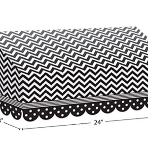 Teacher Created Resources Black and White Chevrons and Dots Awning (77164)