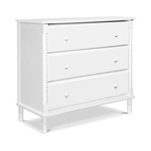 davinci jenny lind spindle 3-drawer dresser in white