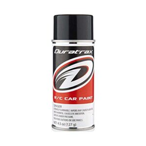 duratrax polycarb spray base cover coat black 4.5oz dtxr4291