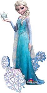 frozen's elsa the snow queen airwalker birthday balloons decoration - 57" inches