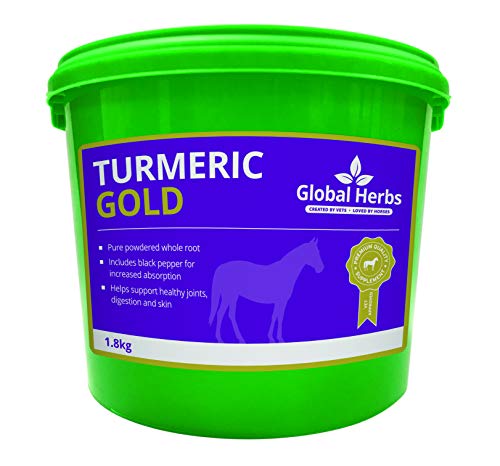 Global Herbs Turmeric Gold Pure Powdered Whole Turmeric Root and Black Pepper