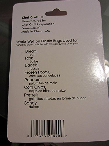 Chef Craft Bread & Bagel Clips 6-Count per Pack (1-Pack)