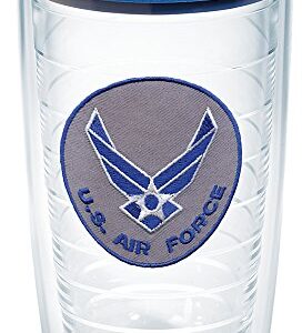 Tervis Air Force Tumbler with Lid, 16 oz, Clear