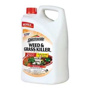 spectracide weed & grass killer (refill), use on driveways, walkways and around trees and flower beds, 1.3 gallon