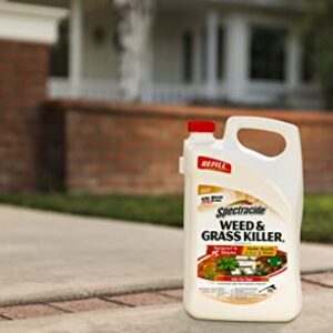 Spectracide Weed & Grass Killer (Refill), Use On Driveways, Walkways and Around Trees and Flower Beds, 1.3 Gallon