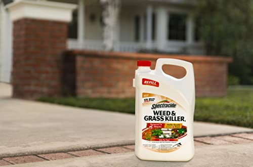 Spectracide Weed & Grass Killer (Refill), Use On Driveways, Walkways and Around Trees and Flower Beds, 1.3 Gallon