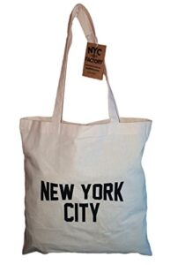 nyc tote bag new york city 100% cotton canvas screenprinted