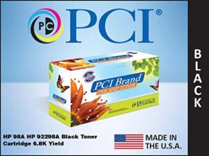 pci brand remanufactured toner cartridge replacement for hp 98a hp 92298a black laserjet toner cartridge 6.8k yield