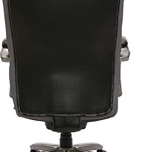 Serta Big and Tall Smart Executive Office ComfortCoils, Ergonomic Computer Chair with Layered Body Pillows, Big & Tall, Adjustable Height, Faux Leather, Black and Gray