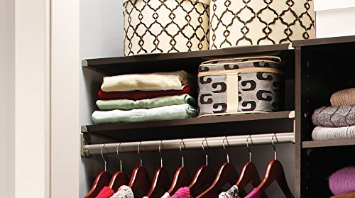 ClosetMaid SuiteSymphony Starter Tower Kit, 48" Top Shelf, Espresso