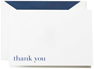 crane & co. bodoni blue thank you note (ct1511)