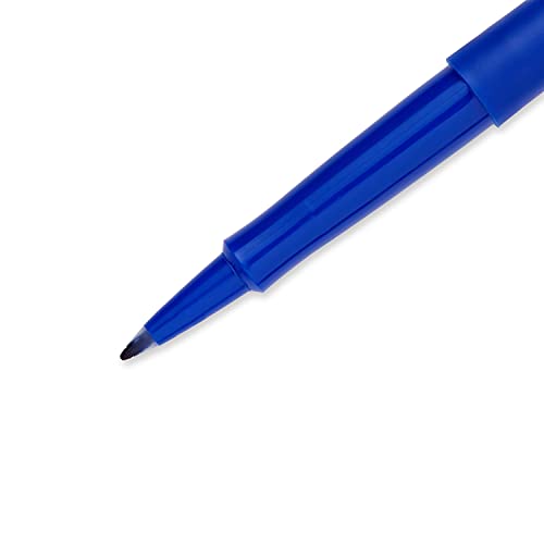 Paper Mate 8410152 Flair Medium Felt Tip Stick Pen, Blue Ink, 7Mm, Dozen