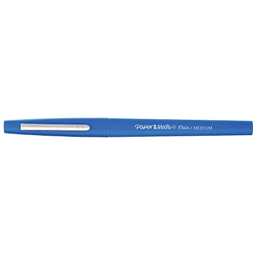 Paper Mate 8410152 Flair Medium Felt Tip Stick Pen, Blue Ink, 7Mm, Dozen