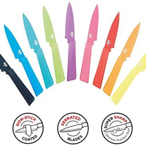 Kuhn Rikon "Colori+" Serrated Bulk Paring Knife, Blue