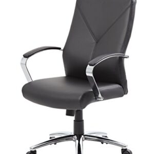 Boss Office Products LeatherPlus Executive Chair in Black