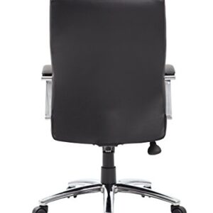 Boss Office Products LeatherPlus Executive Chair in Black