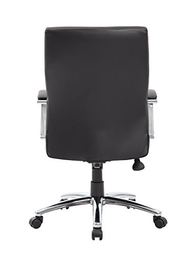 Boss Office Products LeatherPlus Executive Chair in Black