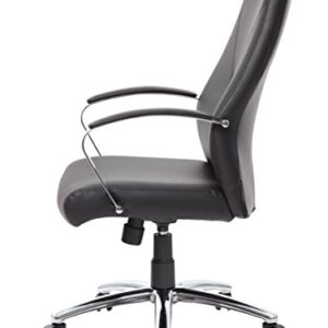 Boss Office Products LeatherPlus Executive Chair in Black