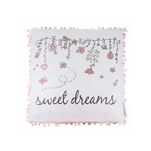 Levtex Margaux Sweet Dreams Pillow White, Pink