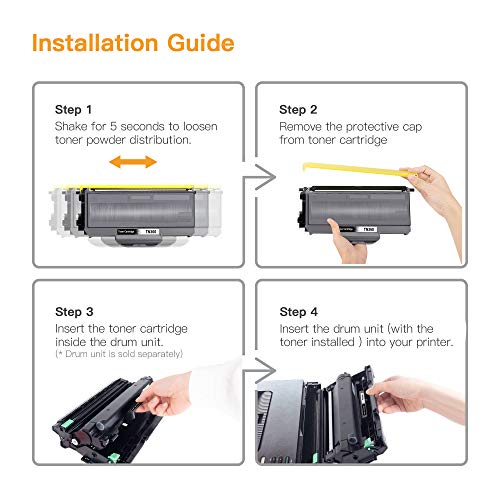 E-Z Ink(TM Compatible Toner Cartridge Replacement for Brother TN330 TN360 TN-330 TN-360 High Yield Compatible with DCP-7040 DCP-7030 MFC-7840W HL-2140 MFC-7340 MFC-7440N HL-2170W HL-2150N (2 Black)