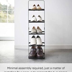 Yamazaki Home Shoe Rack, Tall, Black