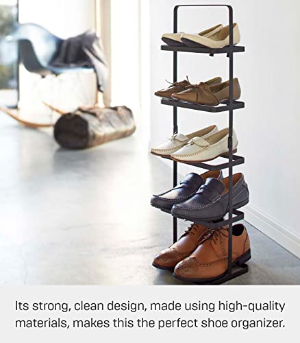 Yamazaki Home Shoe Rack, Tall, Black