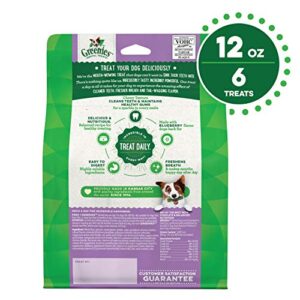 GREENIES Large Natural Dog Dental Care Chews Oral Health Dog Treats Blueberry Flavor, 12 oz. Pack (8 Treats)