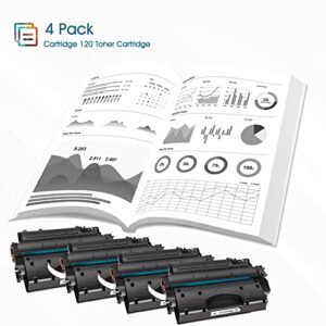 Cool Toner Compatible Toner Cartridges Replacement for Canon 120 cartridges 120 CRG-120 Canon imageCLASS D1120 D1550 D1150 D1320 D1350 D1520 D1100 D1370 D1180 D1170 MF6680DN MF417dw (Black, 4-Pack)