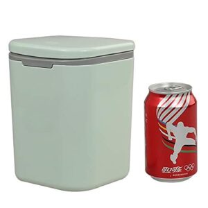 HOMMP Tiny Countertop Trash Can, 0.5 Gallon with Push-Button (Green)