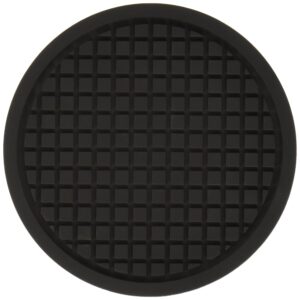 american metalcraft trvr5 cast iron silicone trivets, 5.05" length x 4.95" width, black