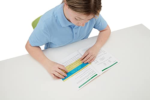 The Original Duo Reading Ruler Overlays - Multi-Color (Pack of 10) by Crossbow Education - The UK's Dyslexia and Visual Stress Specialists