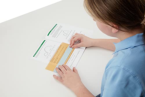 The Original Duo Reading Ruler Overlays - Multi-Color (Pack of 10) by Crossbow Education - The UK's Dyslexia and Visual Stress Specialists