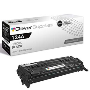 cs compatible toner cartridge replacement for hp 2600n q6000a black hp 124a 1600 2600 2600n 2600dn 2605 2605dn 2605dtn cm1015 cm1015mfp cm1017 cm1017mfp