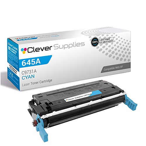 CS Compatible Toner Cartridge Replacement for HP 5550dn C9731A Cyan HP 645A Color Laserjet 5500 5500N 5500DN 5500DTN 5500HDN 5550 5550N 5550DN 5550DTN 5550HDN