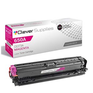 cs compatible toner cartridge replacement for hp enterprise m750 ce273a magenta hp 650a color laserjet cp5520 cp5520dn cp5520n enterprise m750 cp5520dn m750dn cp5520n