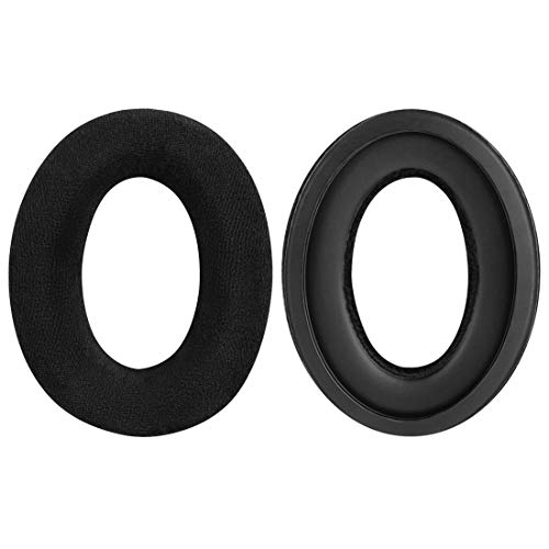 Geekria Comfort Velour Replacement Ear Pads for Sennheiser HD560S, HD515, HD518, HD555, HD558, HD559, HD569, HD579, HD589 Headphones Ear Cushions, Headset Earpads, Ear Cups Repair Parts (Black)