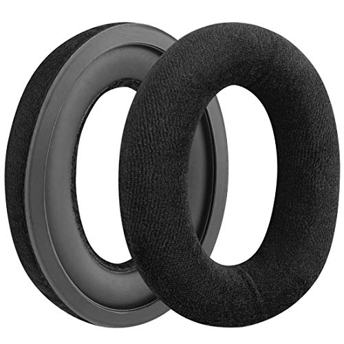 Geekria Comfort Velour Replacement Ear Pads for Sennheiser HD560S, HD515, HD518, HD555, HD558, HD559, HD569, HD579, HD589 Headphones Ear Cushions, Headset Earpads, Ear Cups Repair Parts (Black)