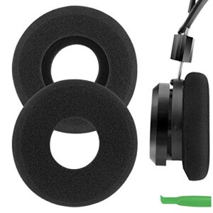 geekria comfort foam replacement ear pads for grado sr60, sr80, sr125, sr225, m1, m2 headphones ear cushions, headset earpads, ear cups cover repair parts (black)