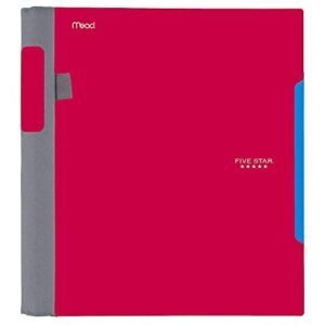 Five Star Advance Spiral Notebook Plus Study App, 1 Subject, College Ruled Paper, 11" x 8-1/2", 100 Sheets, With Spiral Guard and Movable Dividers, Color Selected For You, 1 Count (06322)