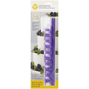 wilton 14-piece support rods and caps, purple