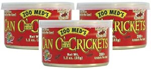 zoo med can o' crickets insect food, 1.2-ounce (pack of 3)