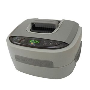 isonic p4821-bsb commercial ultrasonic cleaner, stainless steel wire mesh basket, 110v, 2.6 quart/2.5 l, beige