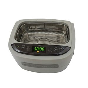 iSonic P4821-BSB Commercial Ultrasonic Cleaner, Stainless Steel Wire Mesh Basket, 110V, 2.6 Quart/2.5 L, Beige