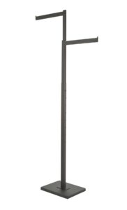 econoco k90/mab 2-way with straight arms, rectangular tubing, matte, black