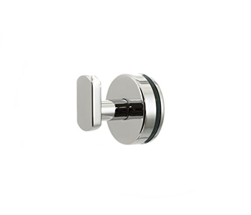 Preferred Bath Accessories PC2000GM Anello Glass Mounted Robe/Towel Hook, Polished Chrome