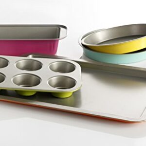 Gibson Home ColorSplash Lyneham 5 Piece Carbon Steel Bakeware Set, Gray